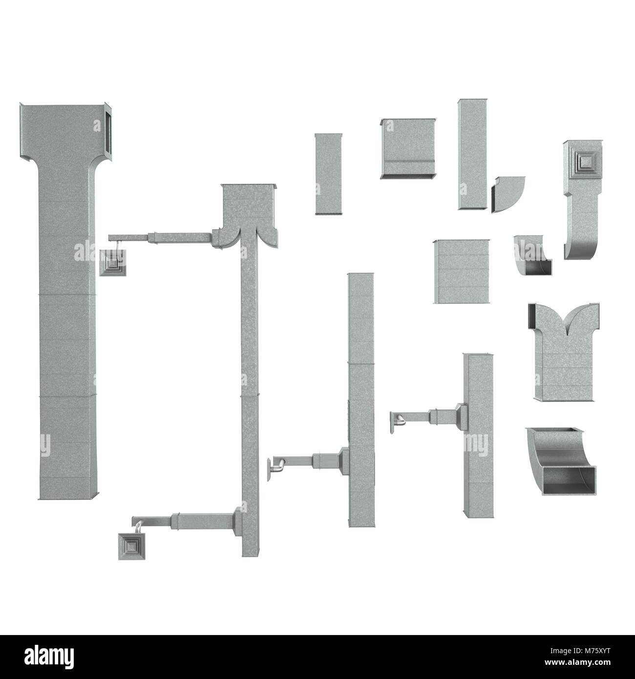 3d rendering building pipes hi-res stock photography and images - Alamy