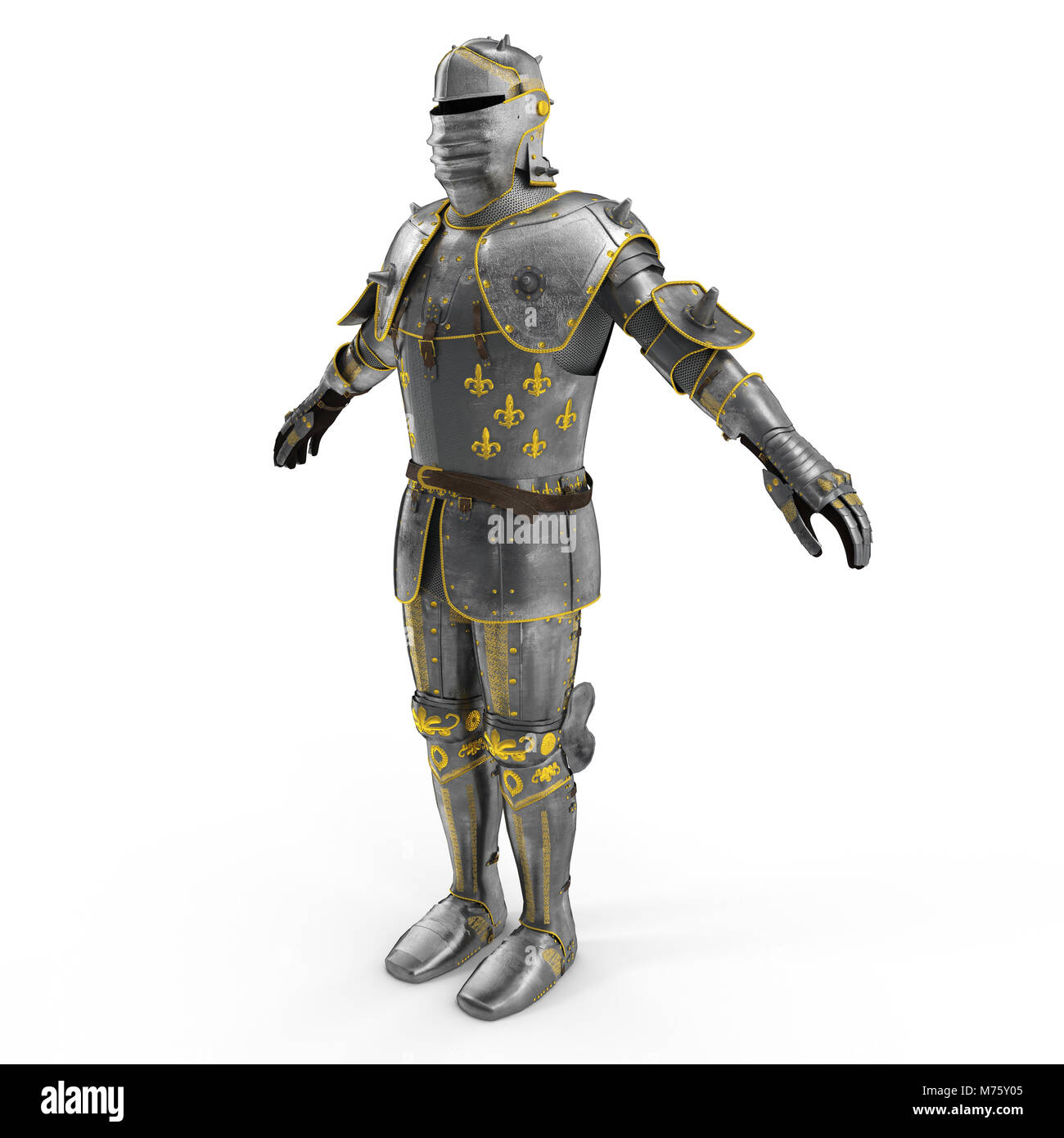 Metallic armour Cut Out Stock Images & Pictures - Alamy