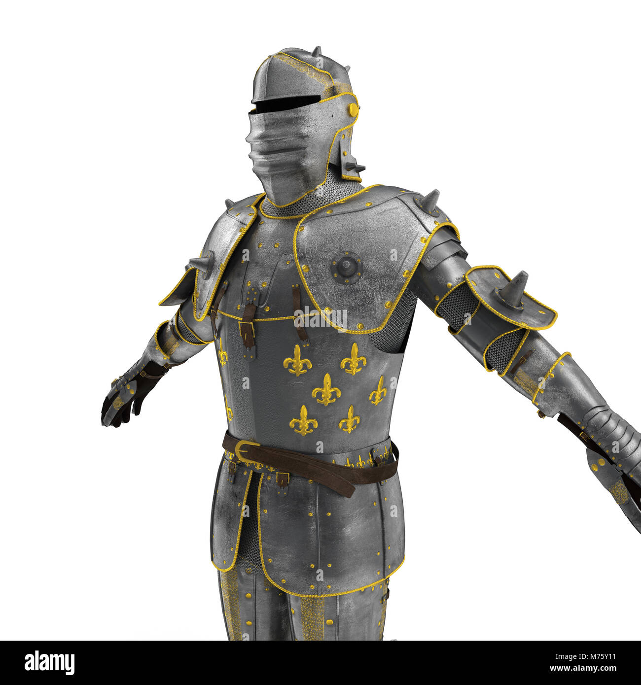 Suit of armour isolated on white hi-res stock photography and images ...
