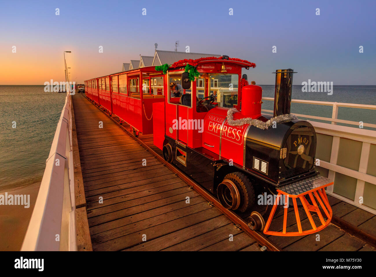 Busselton, Australia - Dec 30, 2017: Busselton Jetty Train on the ...