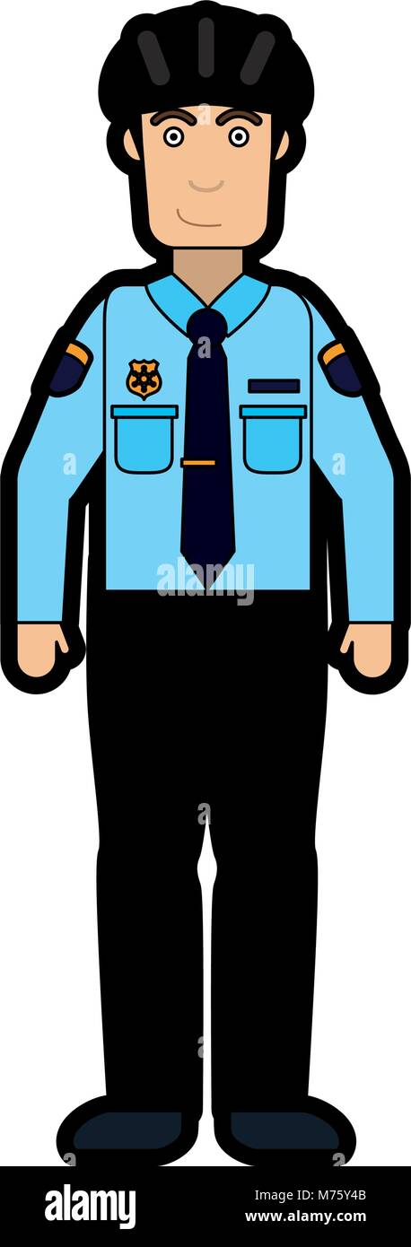 Police officer avatar vector illustration graphic design Stock Vector ...
