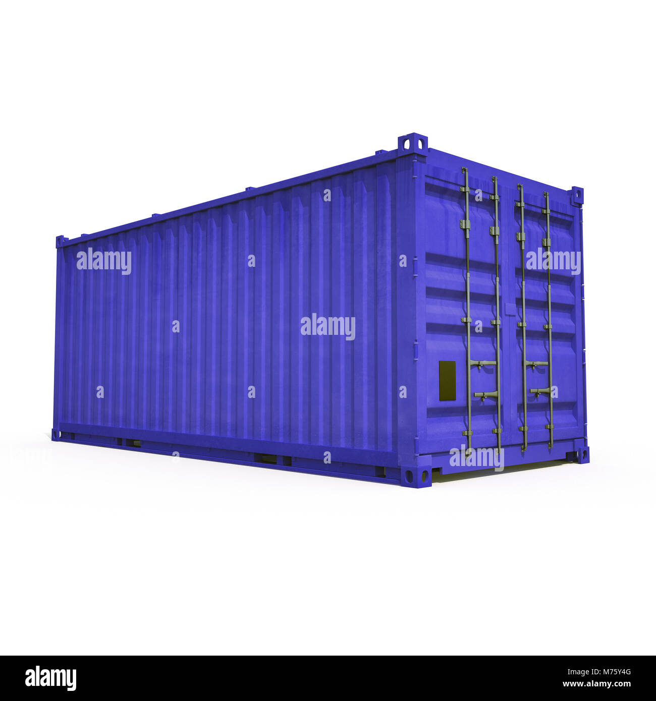 3d render blue cargo container hi-res stock photography and images - Alamy