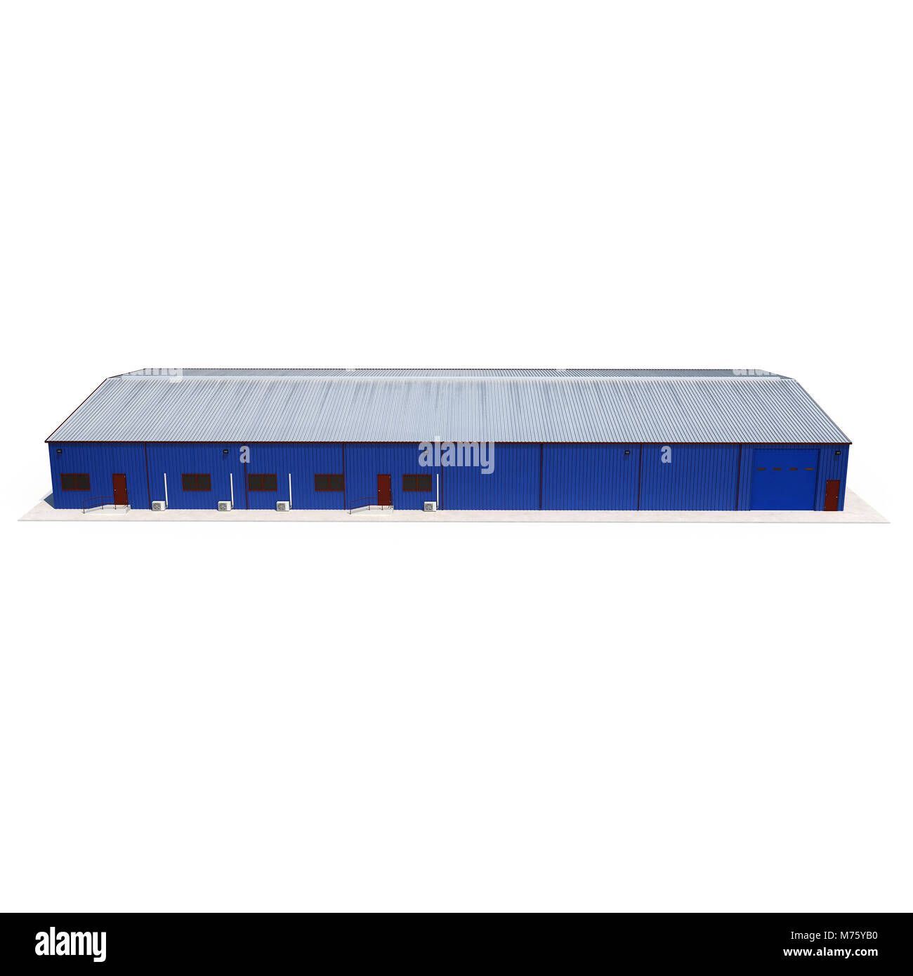 Facade storage warehouse closed gate Cut Out Stock Images & Pictures ...