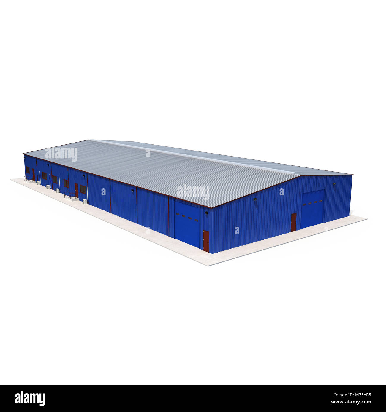 Facade storage warehouse closed gate Cut Out Stock Images & Pictures ...