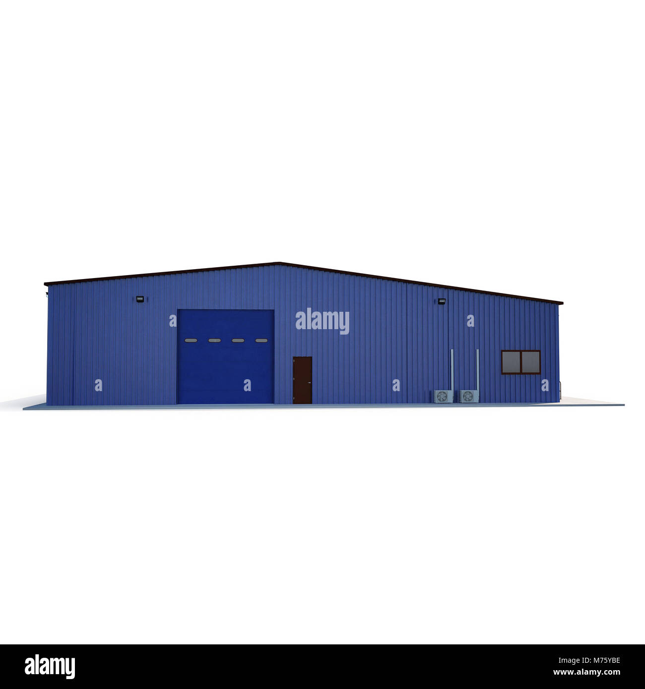Metal door on loading dock Cut Out Stock Images & Pictures - Alamy