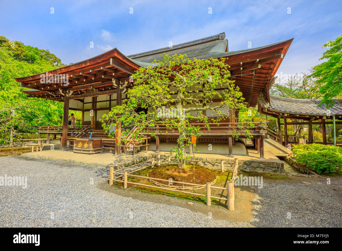Kyoto, Japan - April 27, 2017: Taho-den hall or Hall of Many Treasures ...