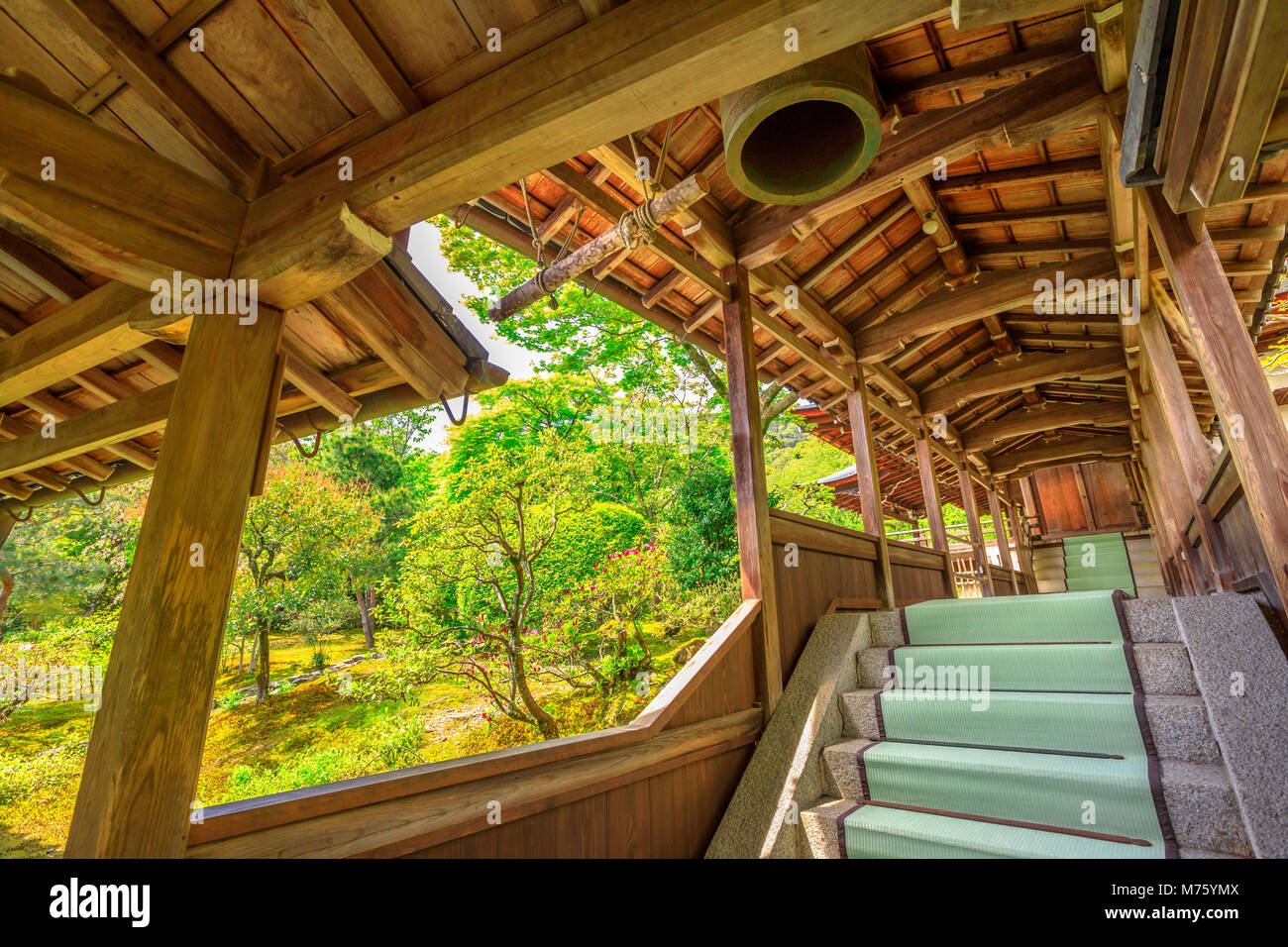 Kyoto, Japan - April 27, 2017:Architecture of Zen Temple Tenryu-ji in ... Kyoto, Japan - April 27, 2017:Architecture of Zen Temple Tenryu-ji in ...