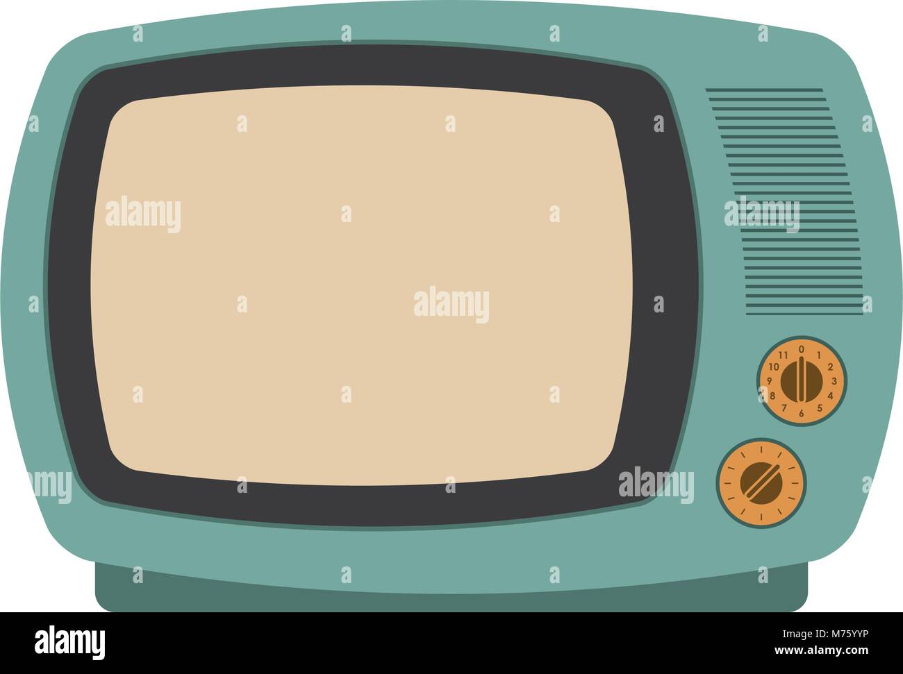Old television symbol vector illustration graphic design Stock Vector ...