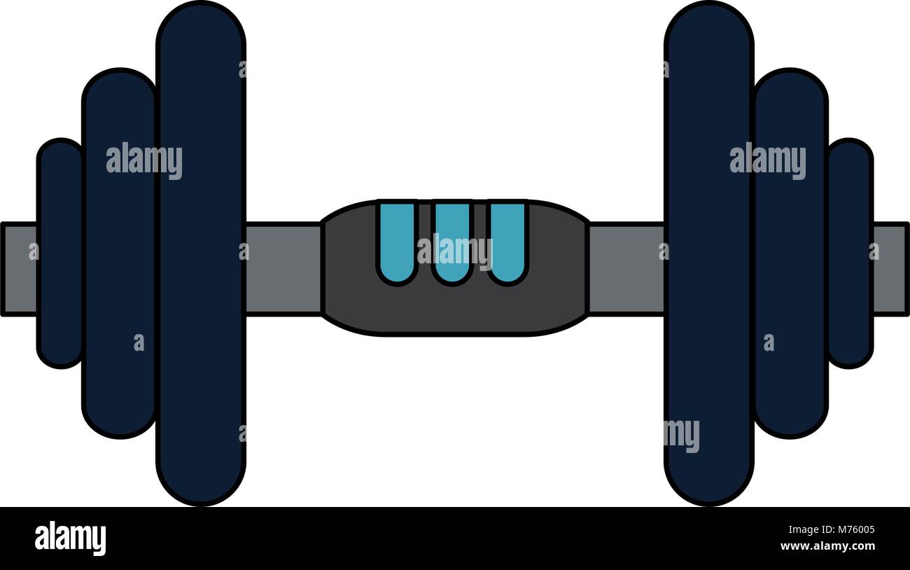 Dumbbell weight symbol vector illustration graphic design Stock Vector ...