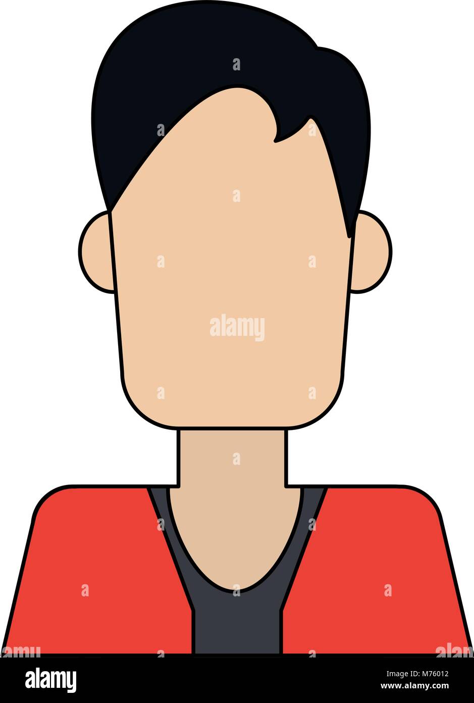 Man faceless avatar vector illustration graphic design Stock Vector ...