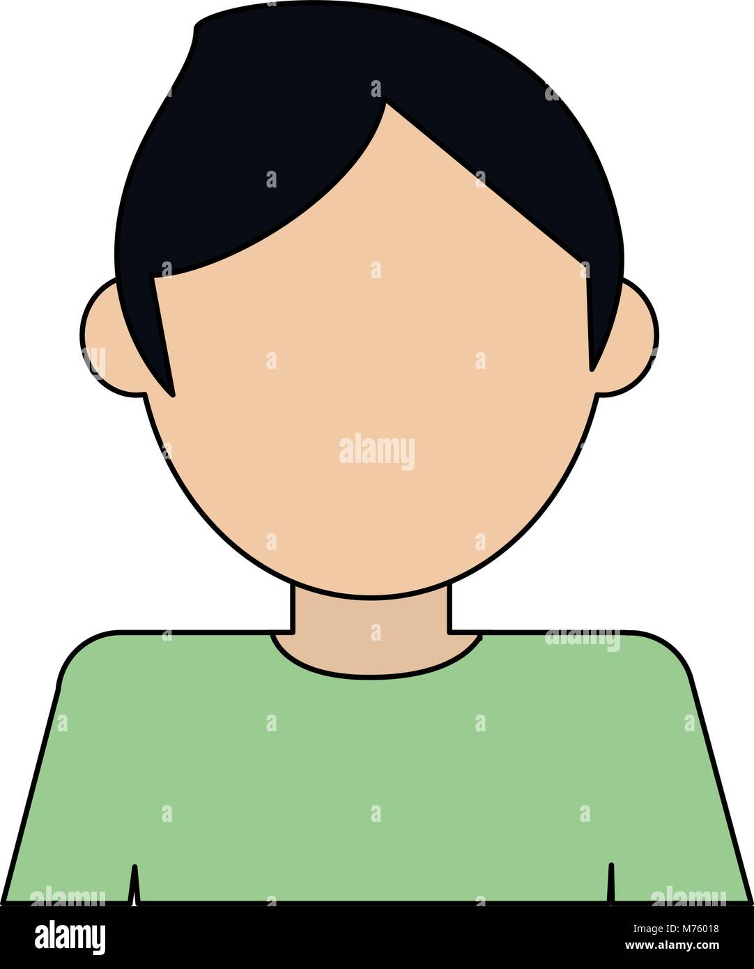 Man faceless avatar vector illustration graphic design Stock Vector ...