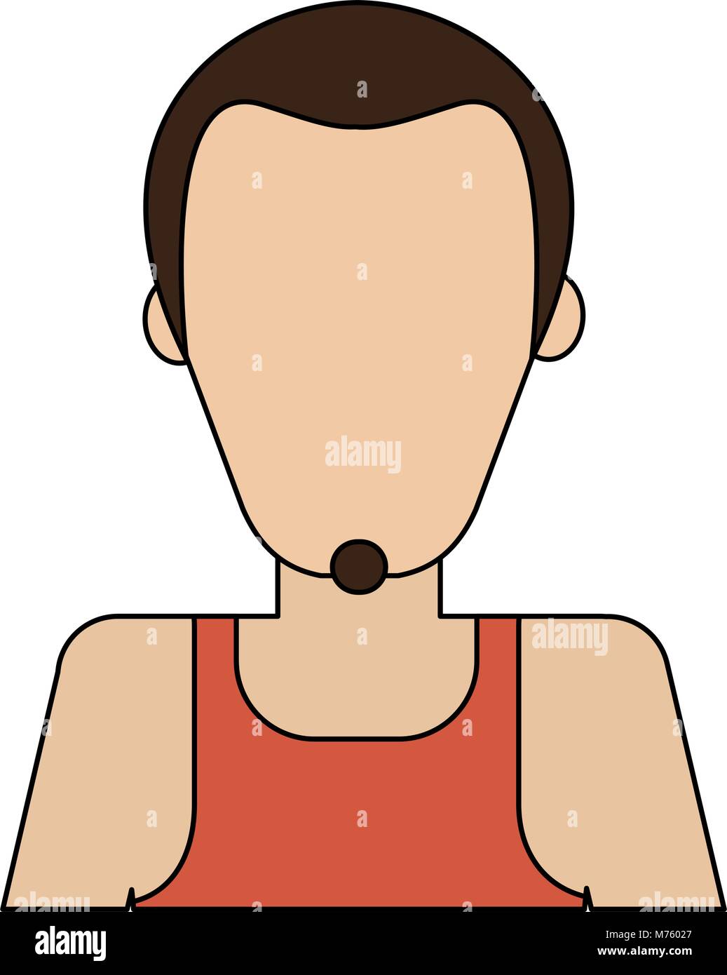 Man faceless avatar vector illustration graphic design Stock Vector ...