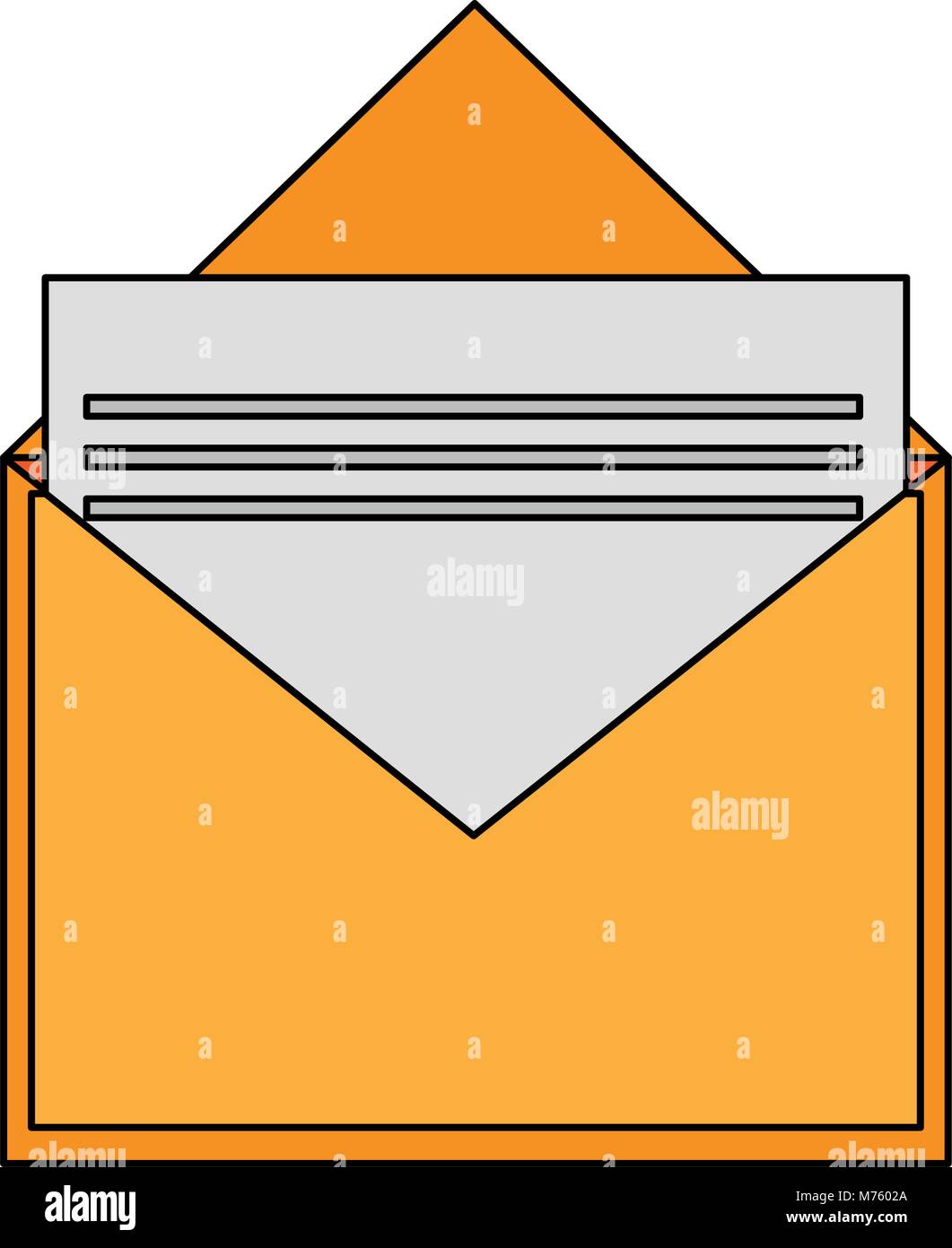Envelope open symbol vector illustration graphic design Stock Vector ...