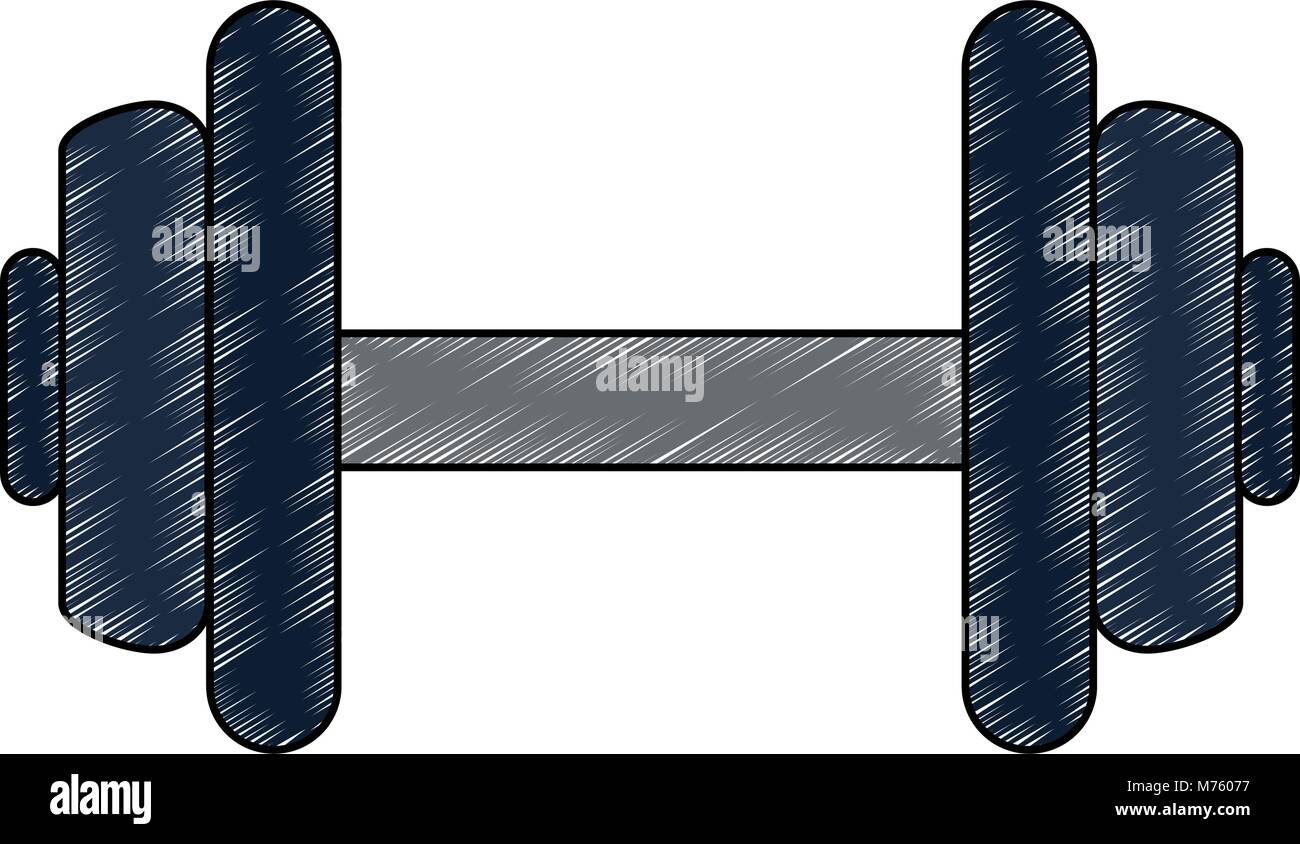 Dumbbell weight symbol vector illustration graphic design Stock Vector ...