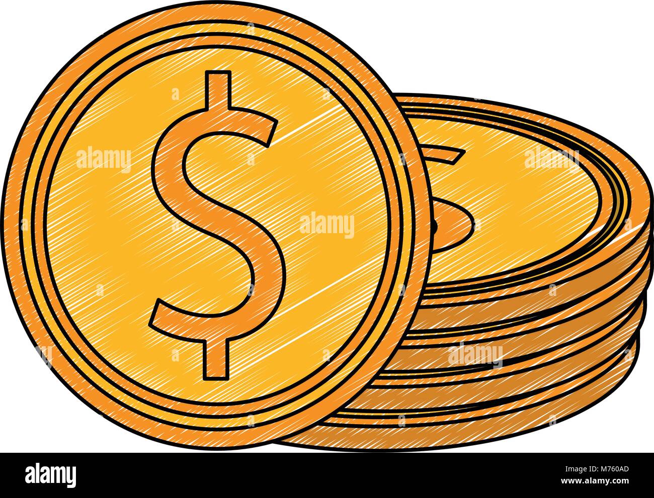 Money coins cartoons vector illustration graphic design Stock Vector Image & Art - Alamy