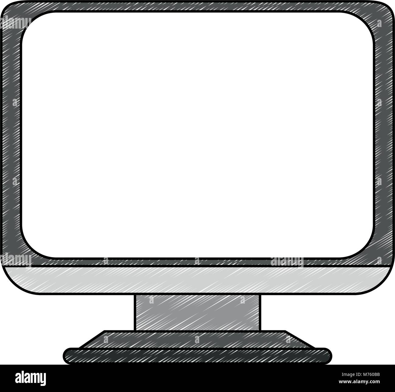 Computer screen technology vector illustration graphic design Stock ...