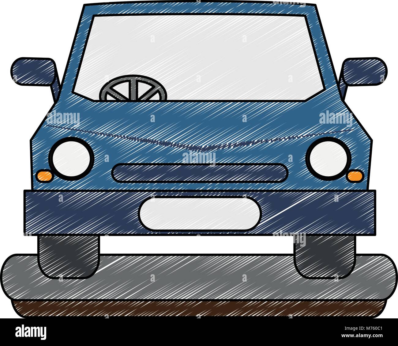 Car vehicle frontview vector illustration graphic design Stock Vector ...