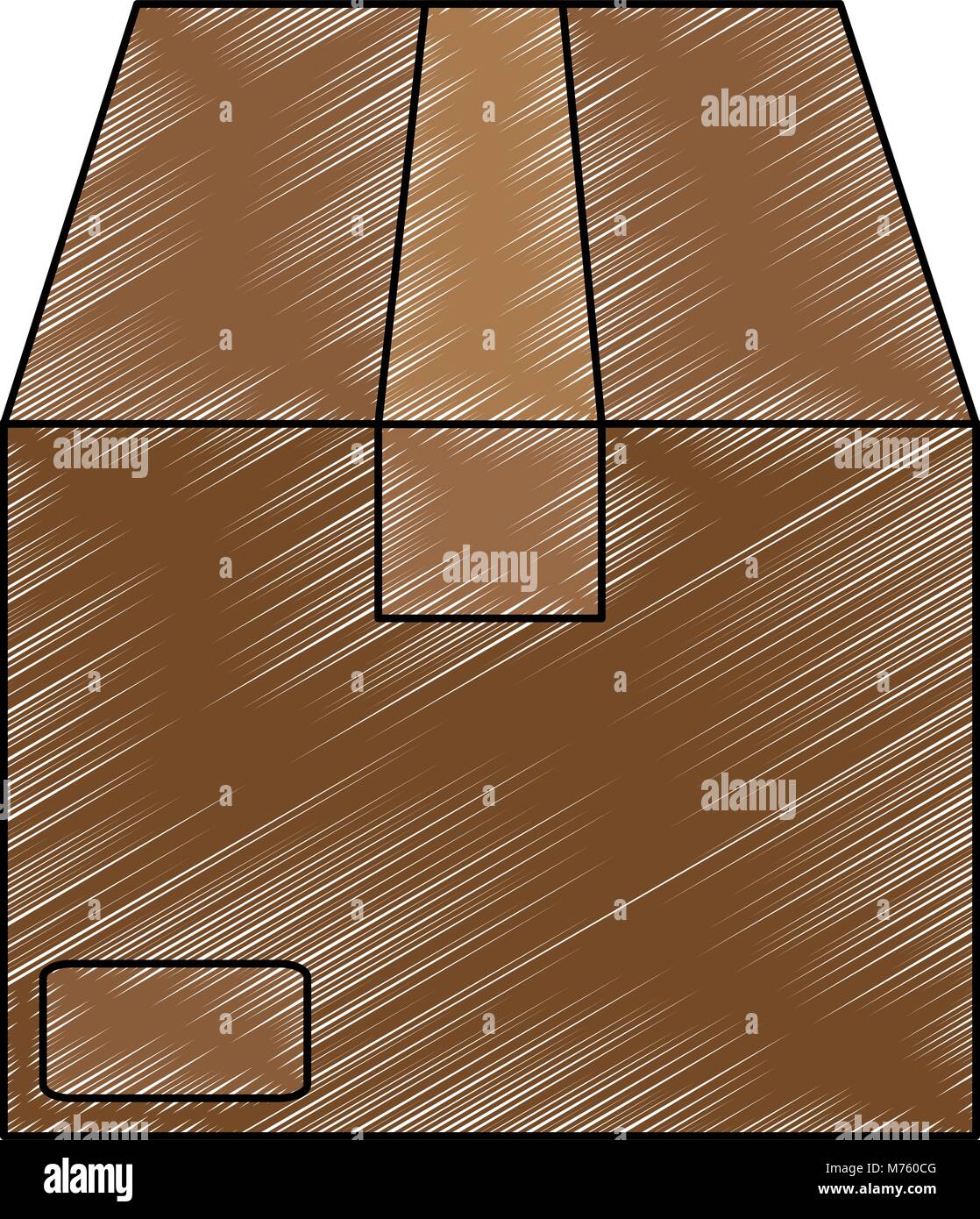 Cardboard box symbol vector illustration graphic design Stock Vector ...