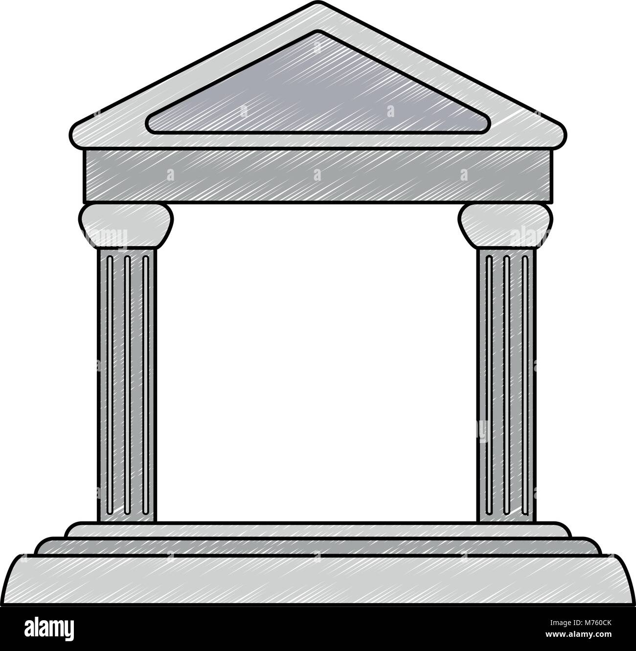 Bank building symbol vector illustration graphic design Stock Vector ...