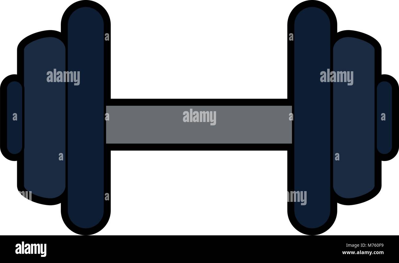Dumbbell weight symbol vector illustration graphic design Stock Vector ...