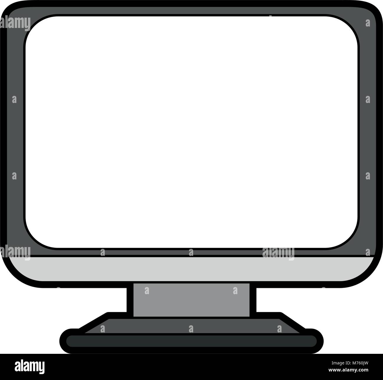 Computer screen technology vector illustration graphic design Stock ...