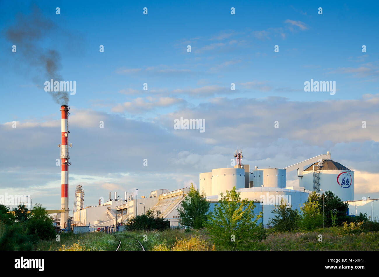 Sugar factory at Glinojeck, Mazovia voivodeship, Poland, Europe Stock ...
