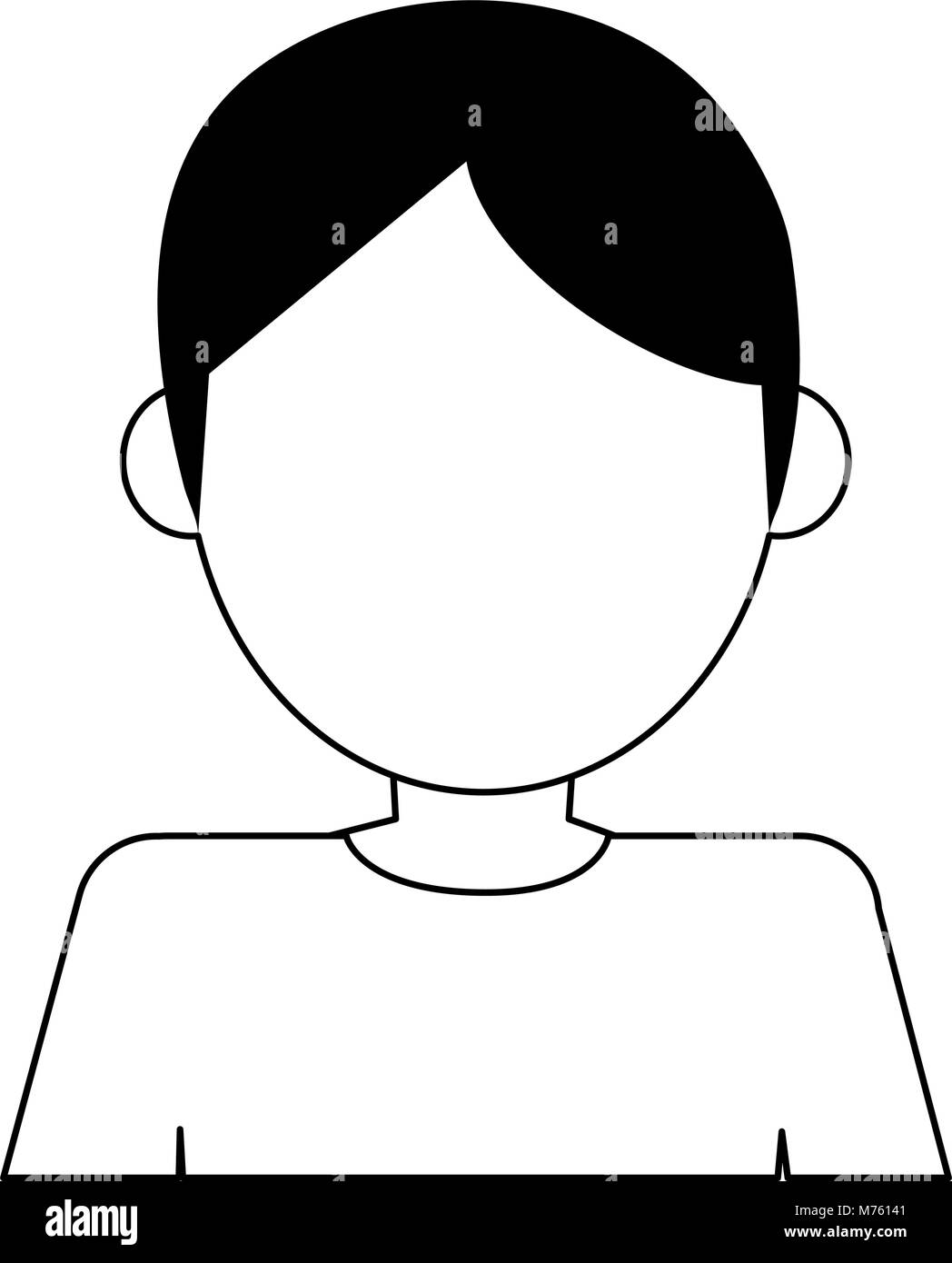 Man faceless avatar vector illustration graphic design Stock Vector ...