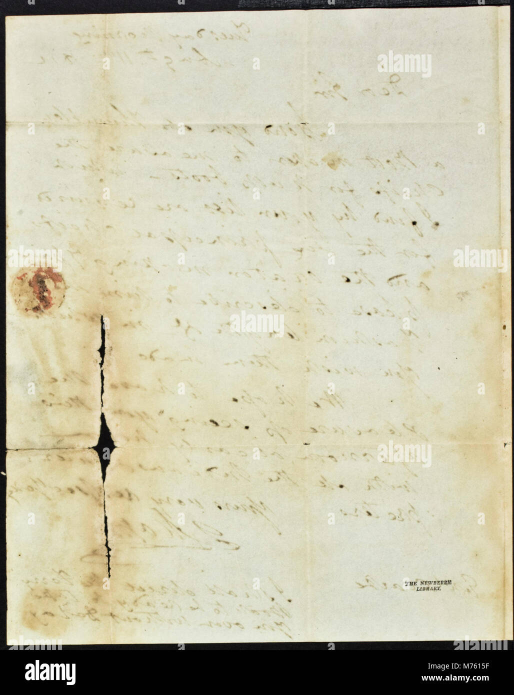John Mason letter to William Clark, 1812 (NBY 19077 Stock Photo - Alamy