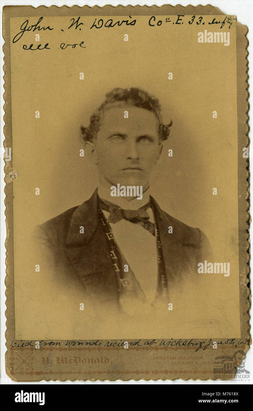 This portrait features John W. Davis, an important historical figure ...