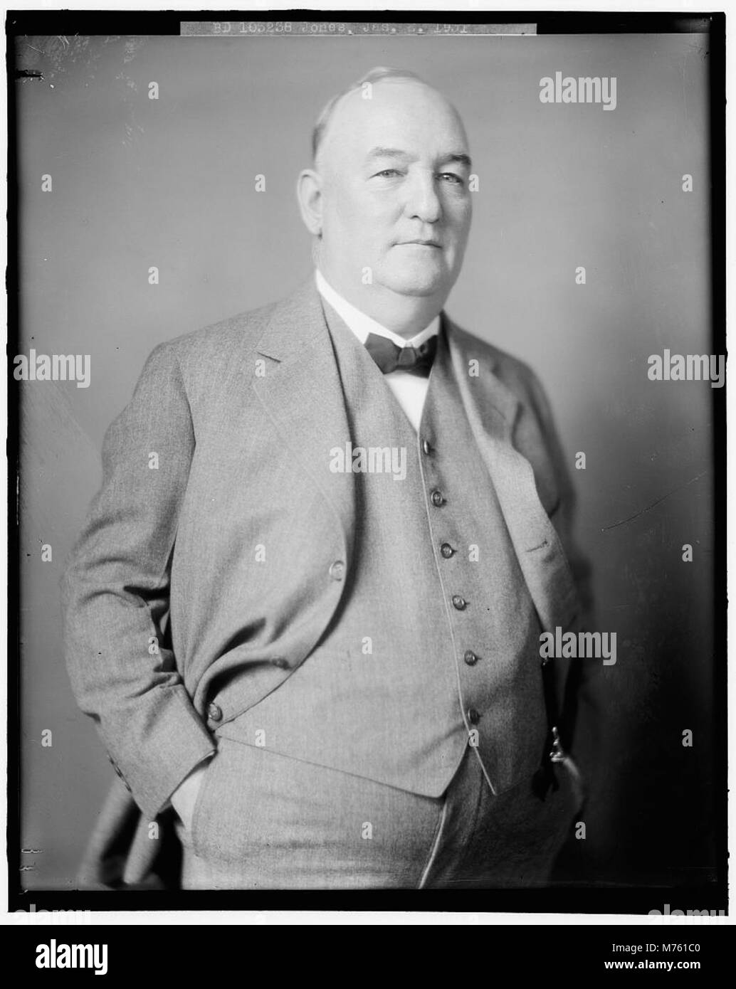 A photograph of James E. Jones, capturing the likeness of an individual ...