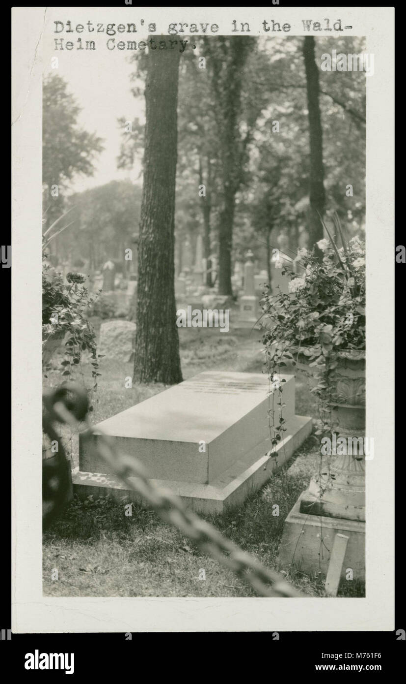 The grave of Joseph Dietzgen, a German philosopher, located at Waldheim ...