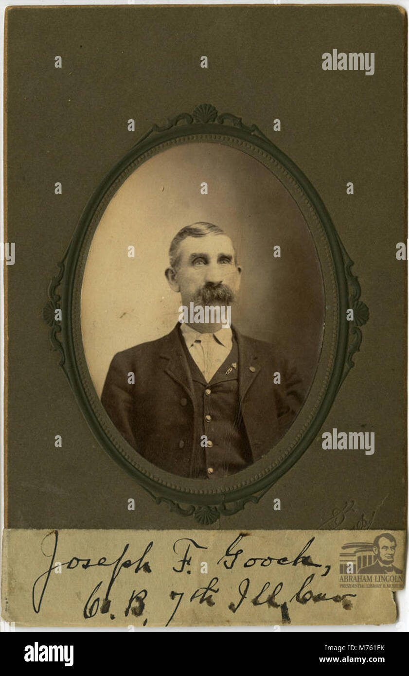 A formal portrait of Joseph F. Gooch, showcasing his professional role ...