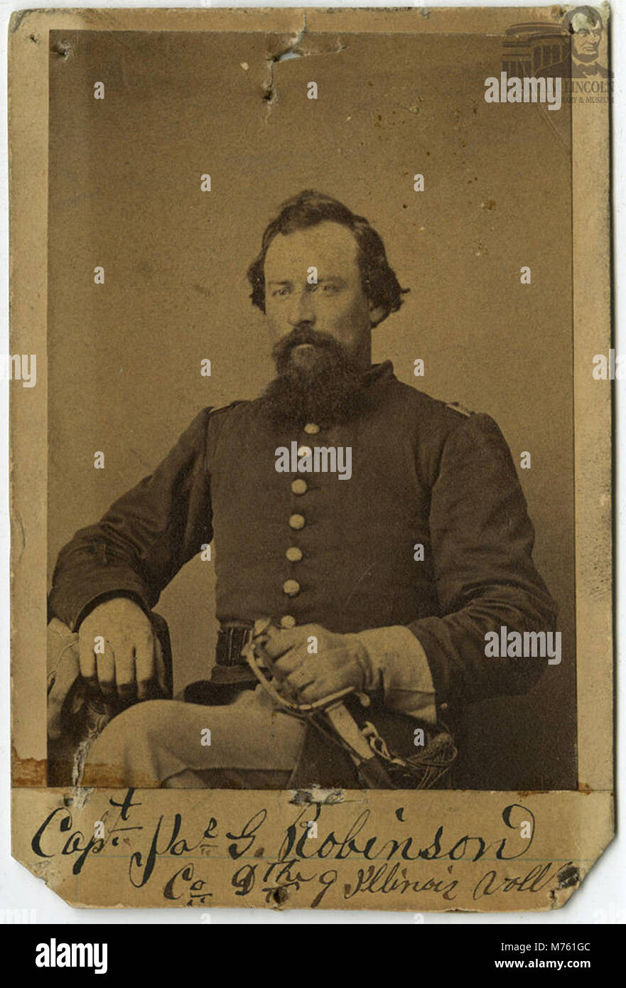 A portrait of Joseph G. Robinson, capturing his likeness and possibly ...