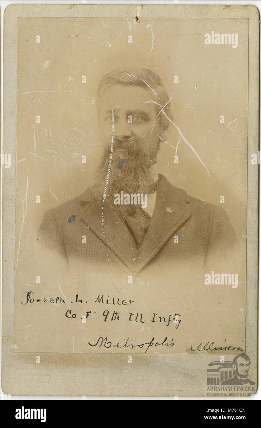 A formal portrait of Joseph L. Miller, capturing his dignified ...