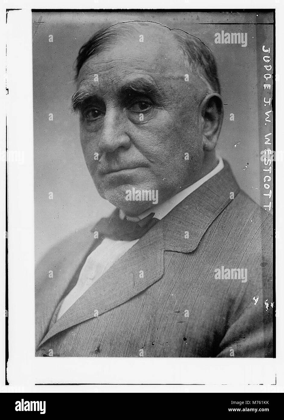A portrait of Judge J.W. Westcott, an American judge whose career ...