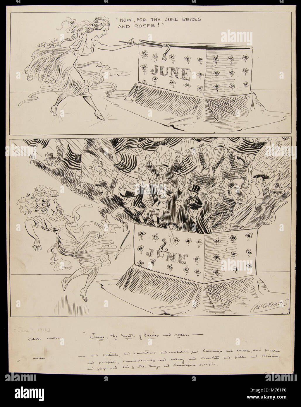 This image, taken on June 1, 1916, captures the symbolic connection ...