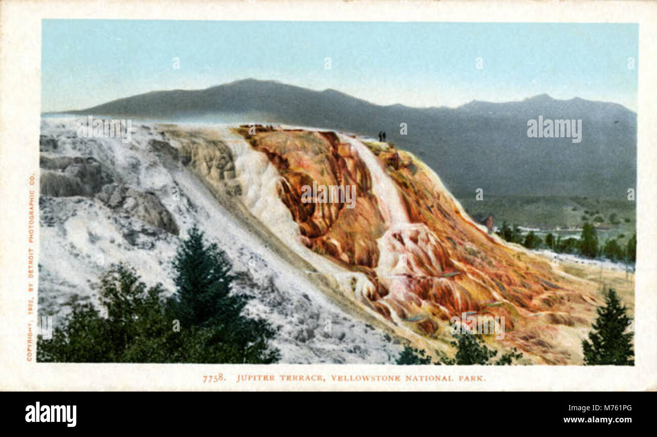 Jupiter terrace yellowstone hi-res stock photography and images - Alamy