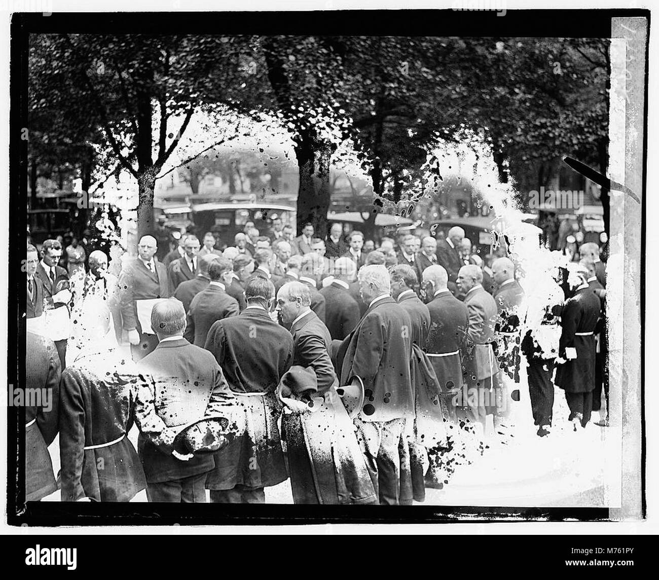 This image shows the funeral of Justice Gould, a prominent figure in ...