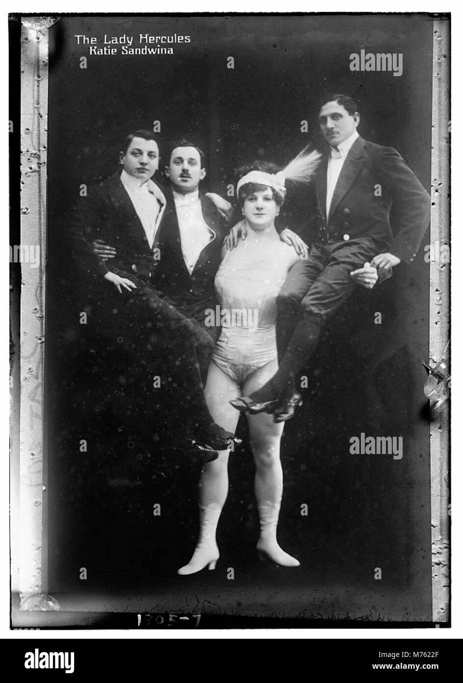 Katie Sandwina, a renowned strongwoman of the early 20th century, is ...