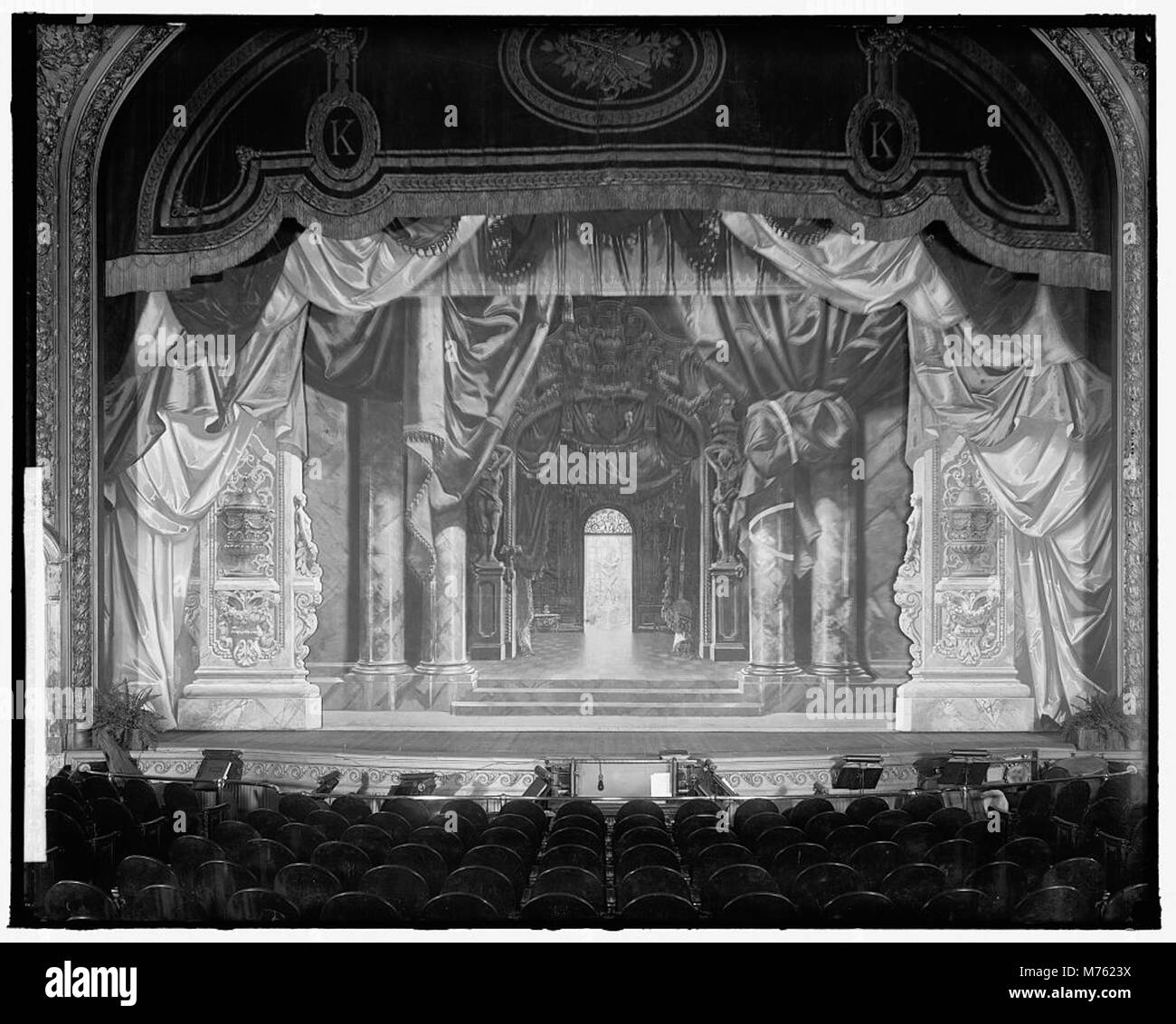 This image depicts the curtain of Keith's Theater, showcasing the ...