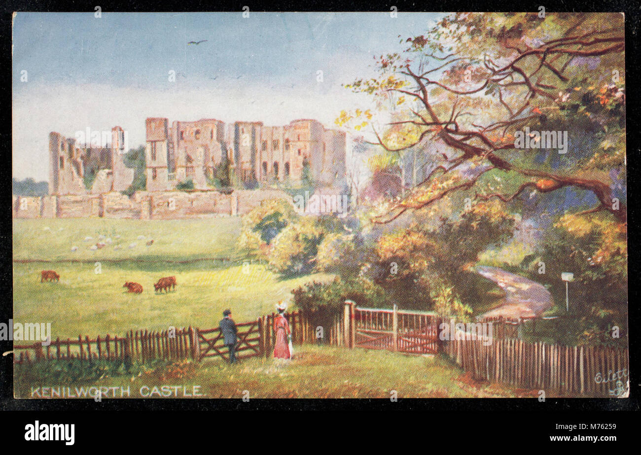 Kenilworth castle illustration hi-res stock photography and images - Alamy
