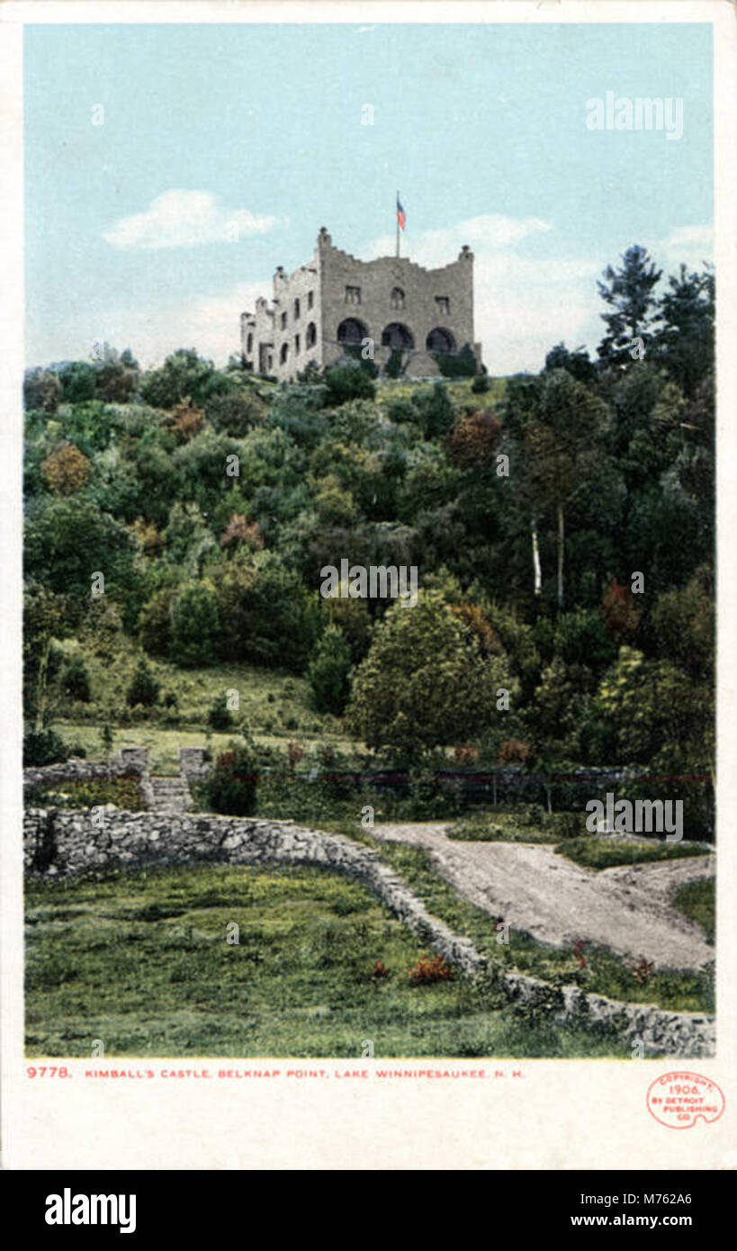 Photograph of Kimball's Castle at Belknap Point, a historical building ...