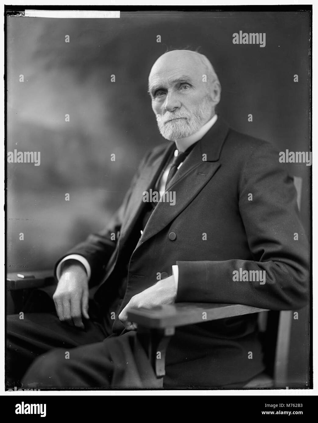 A formal portrait of Reverend I.F. King, a religious figure. The image ...