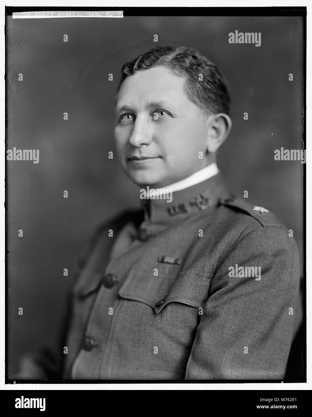 A portrait of General S.T. Ansell, depicting his military career and ...