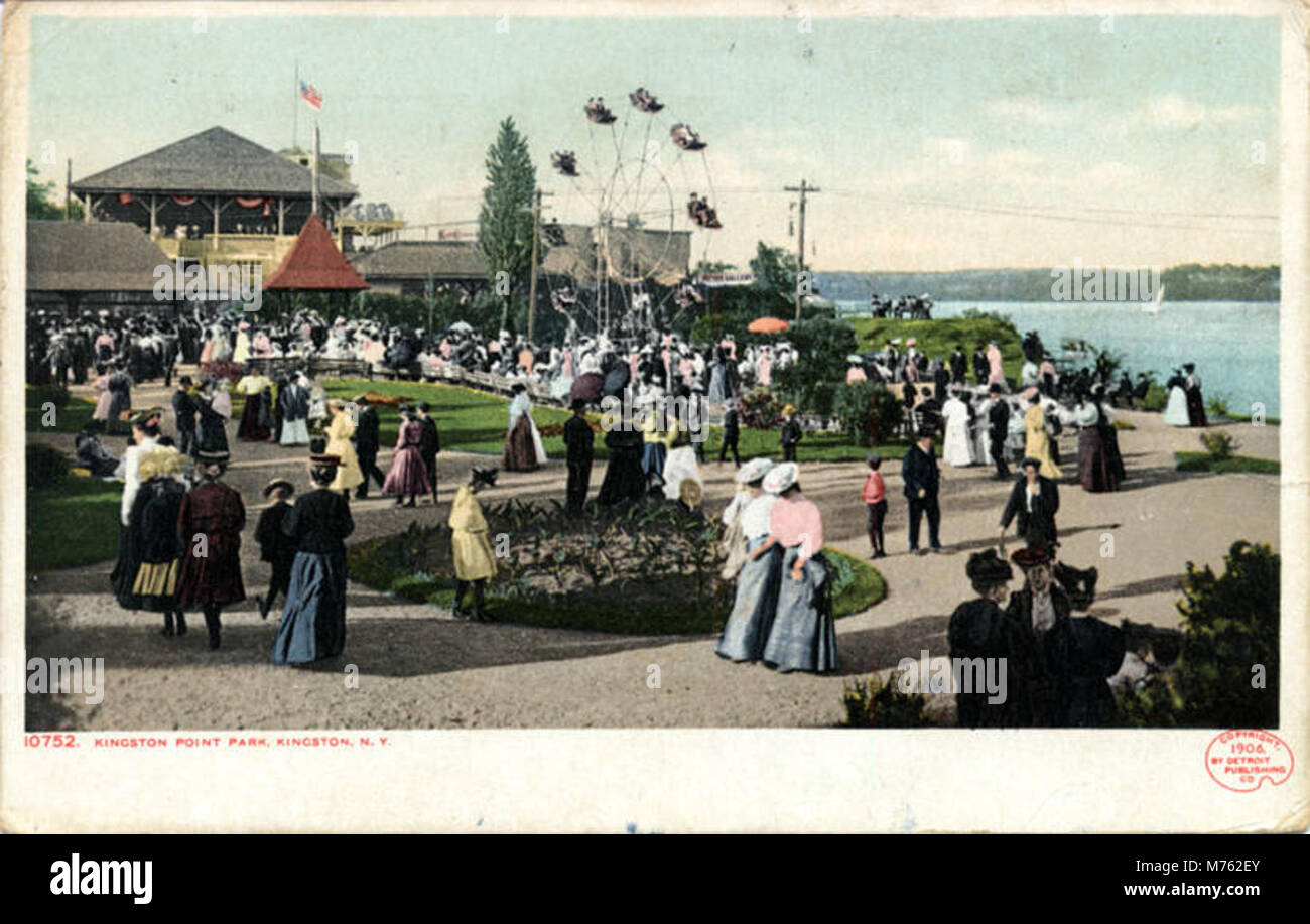 A photograph of Kingston Point Park, located in Kingston, New York. The ...