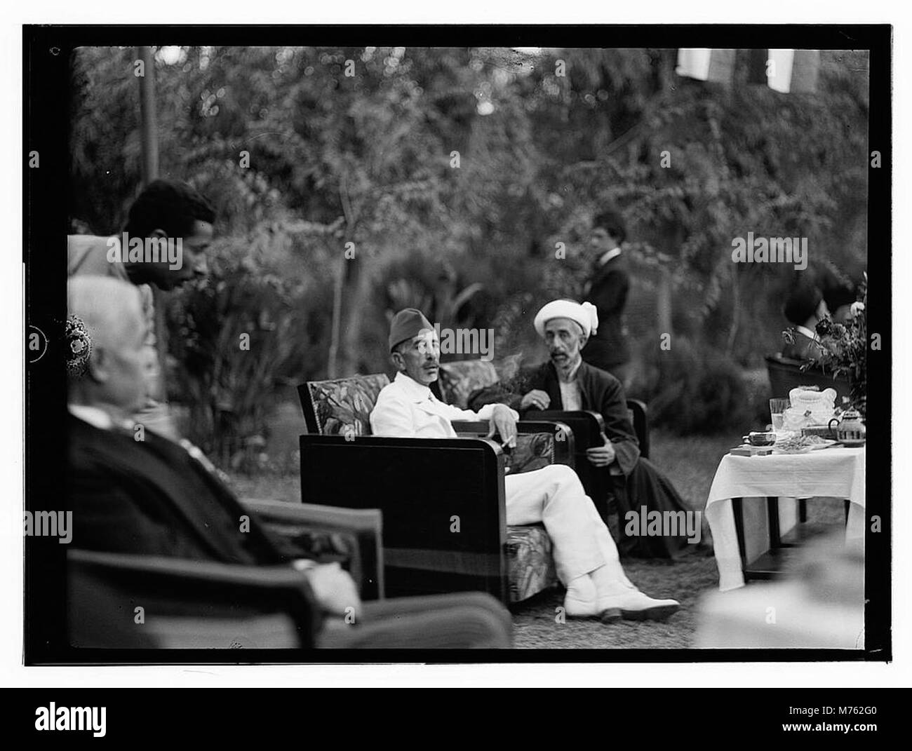 King Faysal (Faisal) I of Iraq (left) probably with his brother Emir ...