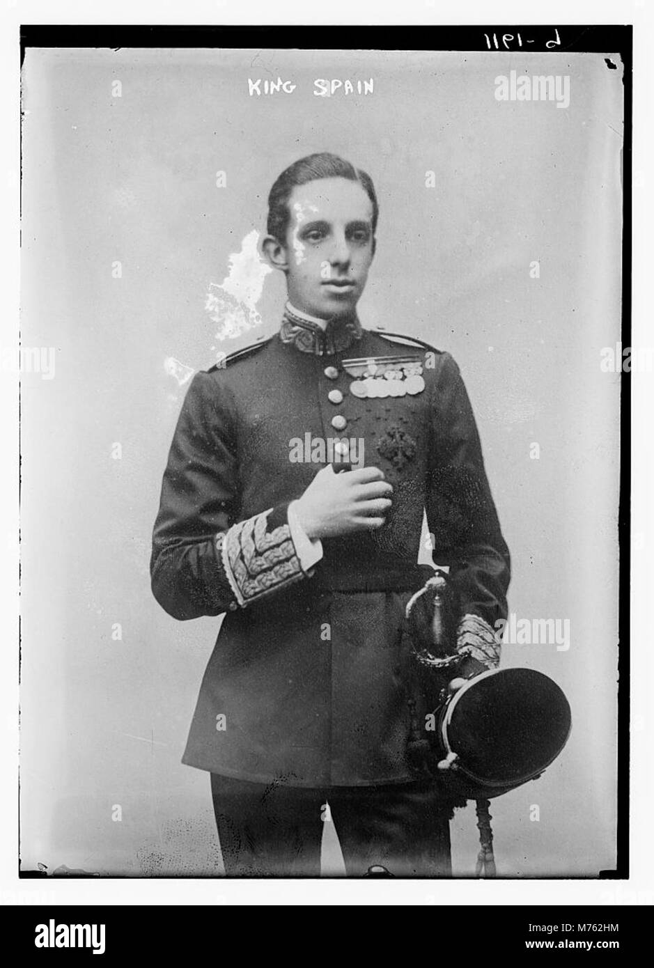 A portrait of the King of Spain, captured during his reign. The image ...