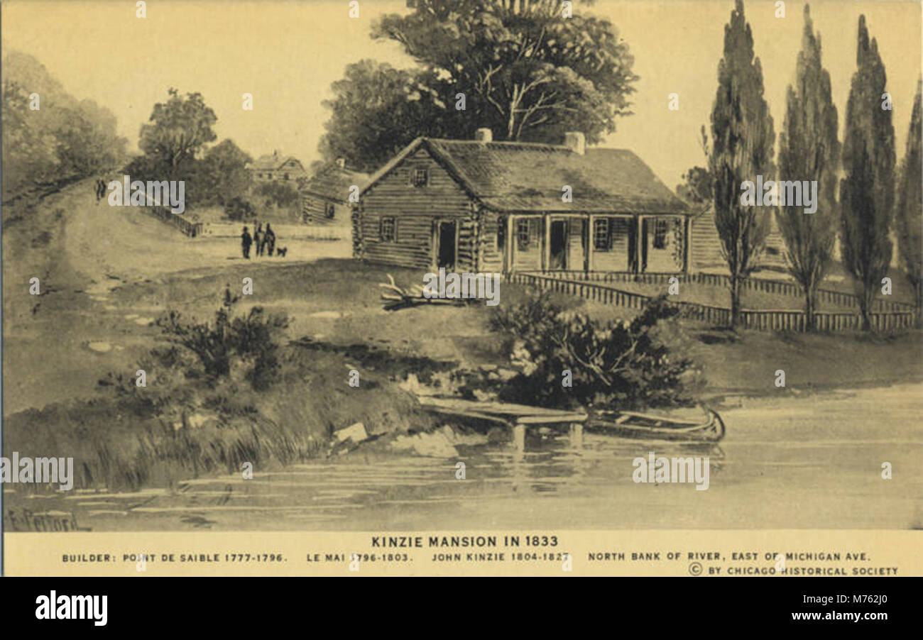 The Kinzie Mansion, built in 1833, was home to notable figures such as ...