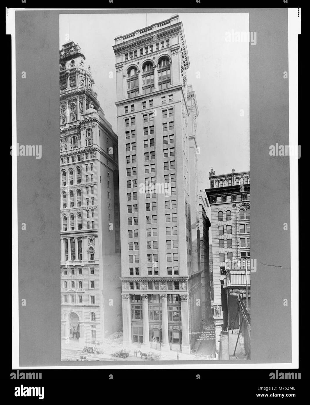This photograph shows the Knickerbocker Trust Company building at 60 ...