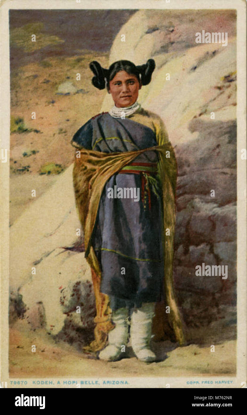 Kodeh, a Hopi Belle, portrayed as part of the Fred Harvey Company’s ...